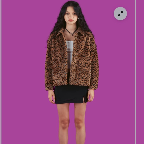 UNIF | Jackets & Coats | Unif Debbie Leopard Print Jacket | Poshmark